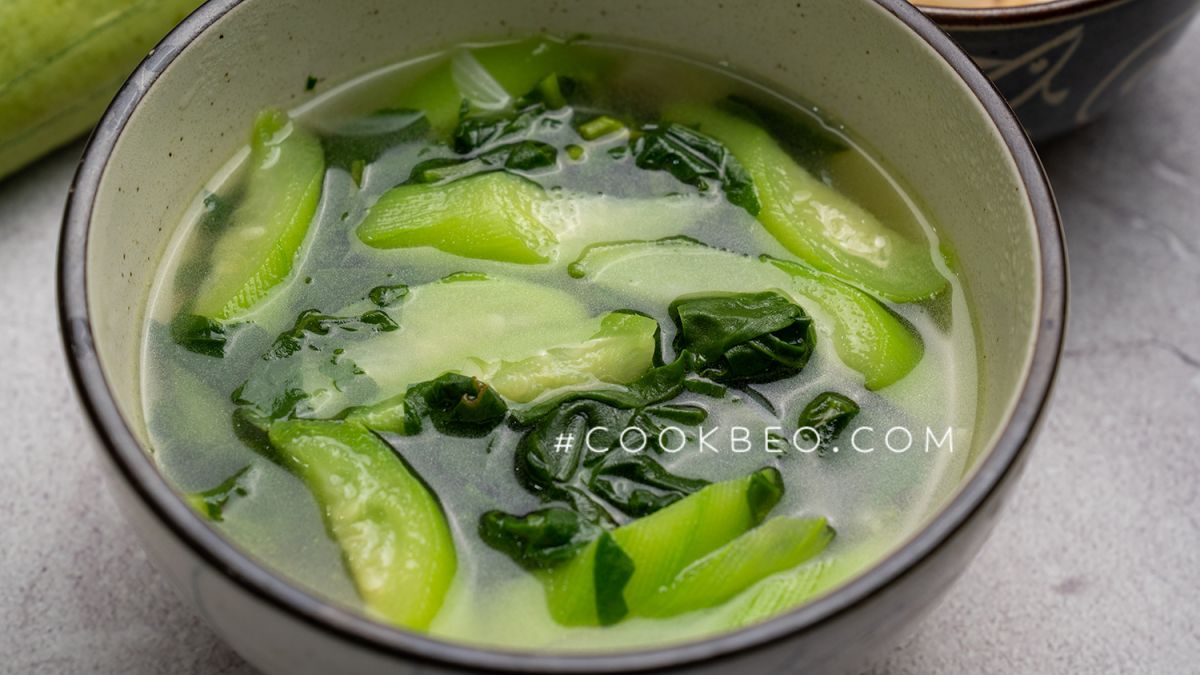 Cách Nấu Canh Mướp Mồng Tơi Ngon
