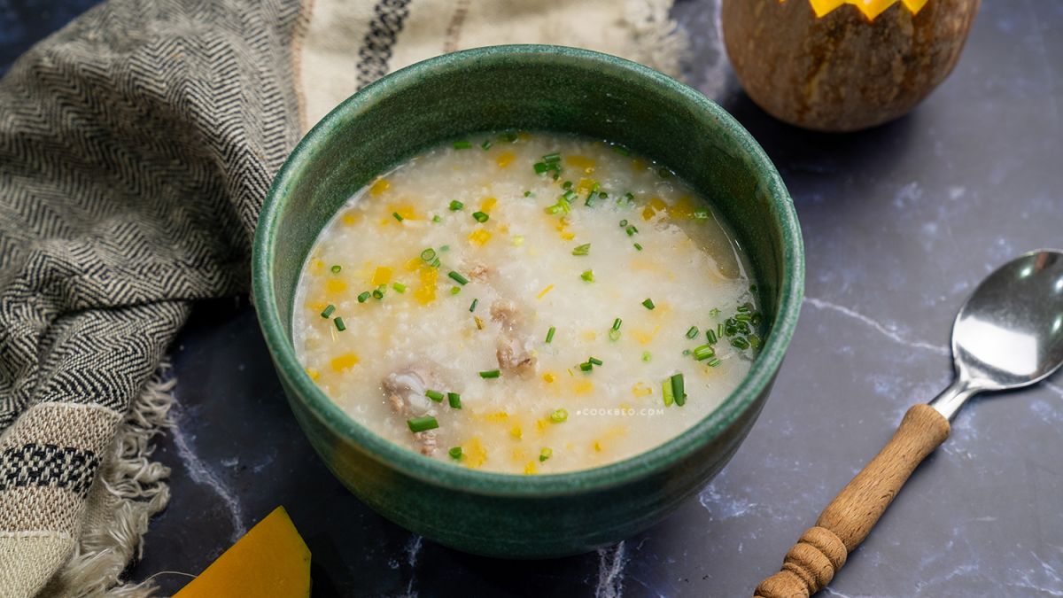 Cách Nấu Cháo Sườn Bí Đỏ Cho Bé