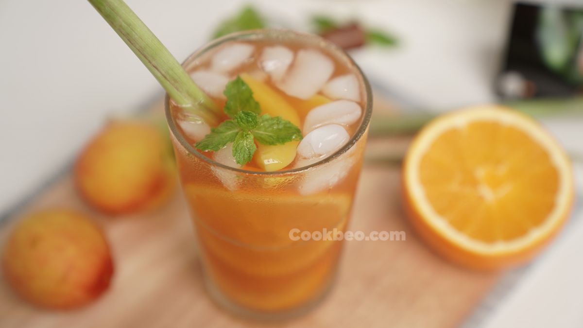Cách Làm Trà Đào Cam Sả | Công Thức Pha Trà Đào Ngoài Hàng